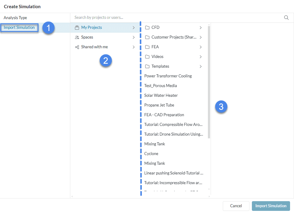Import Simulation Guided Template Simscale