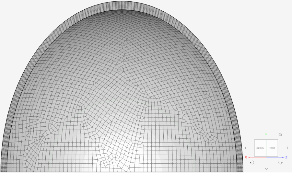 Analysis of Spherical Pressure Vessel Validation | SimScale